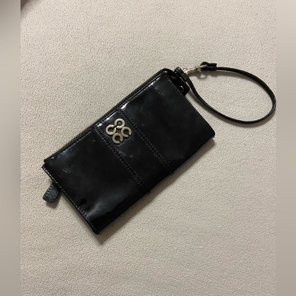 Coach | Bags | Coach Black Patent Leather Wrist Wallet | Poshmark